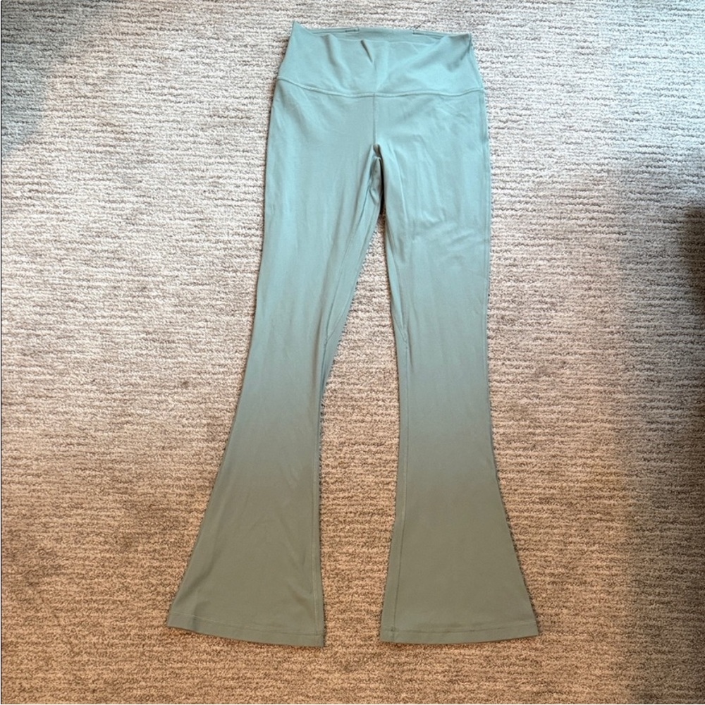 Lululemon Athletica Mint Green Flared Leggings - Gem